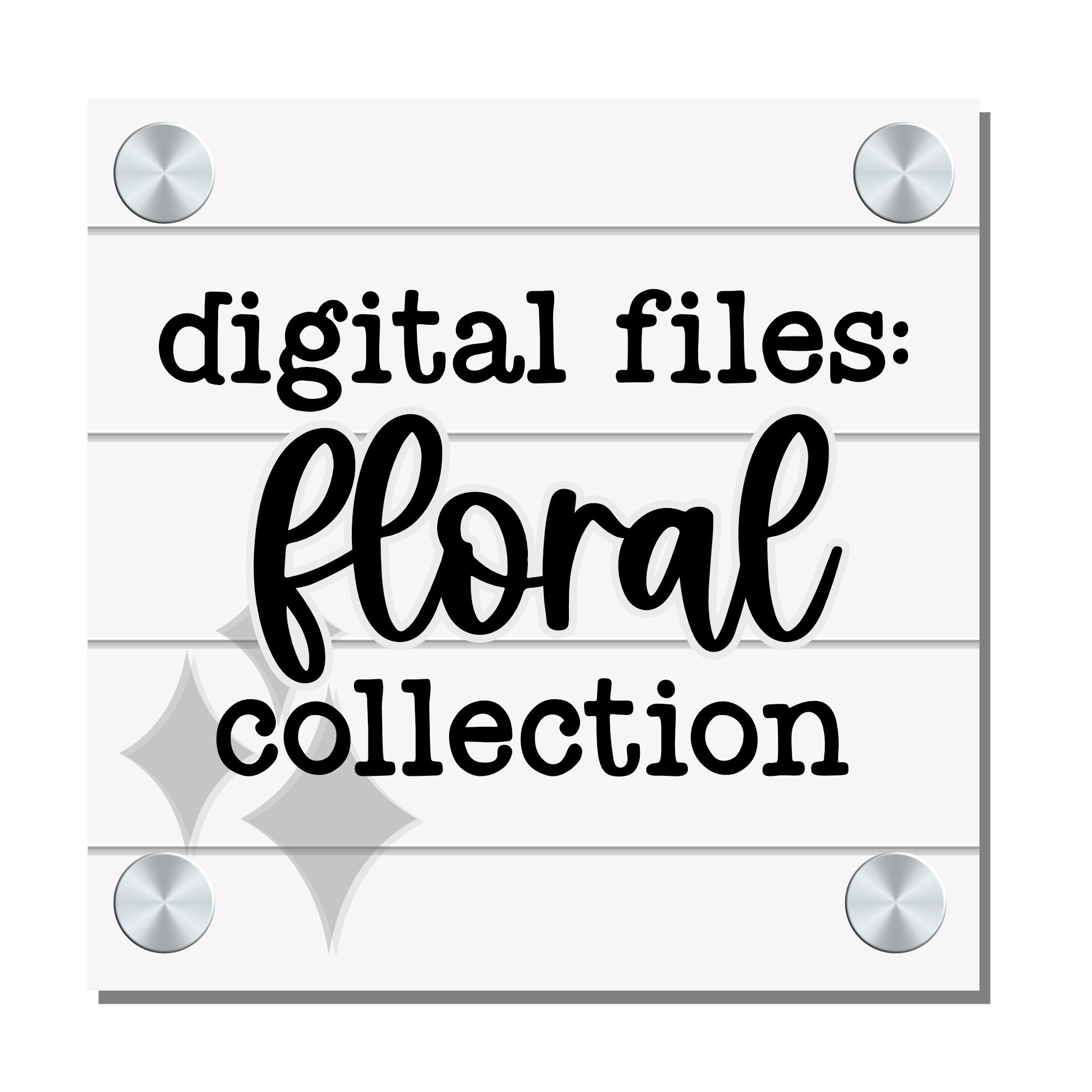 Digital Files: Floral Collection – Wright House Design Co